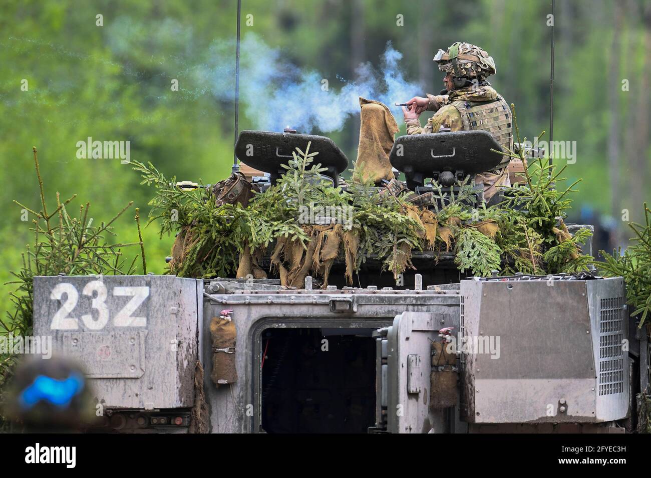 Tapa. 27th May, 2021. The Estonian Defense Forces (EDF) Spring Storm ...