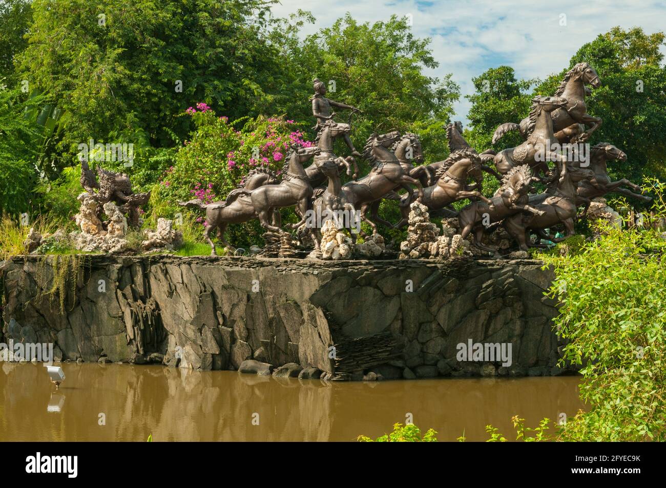 Statue in Garden of the God, Ancient Siam, Bangkok, Thailand Stock ...