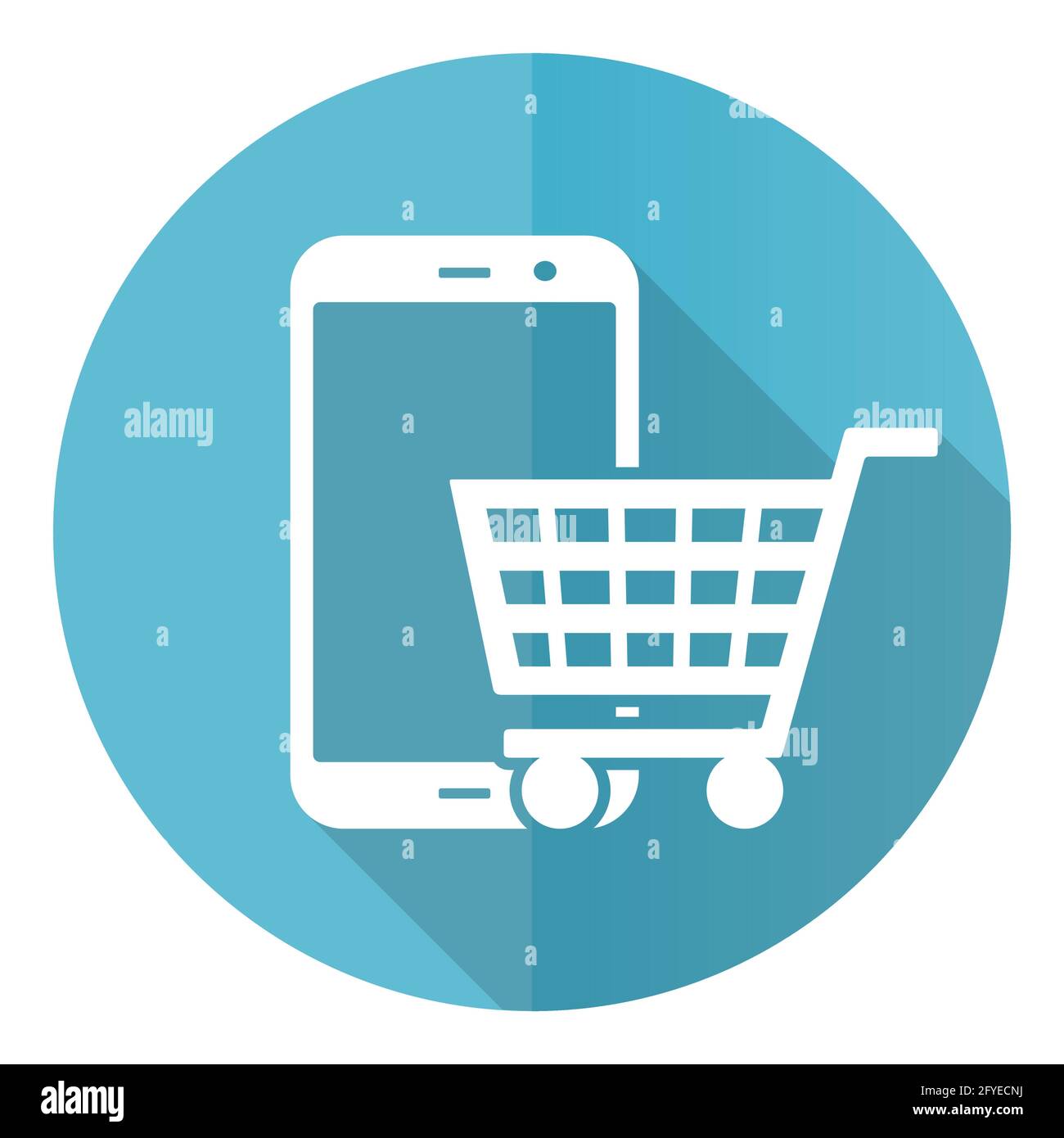 Online shop blue icon, flat design vector illustration in eps 10 for ...