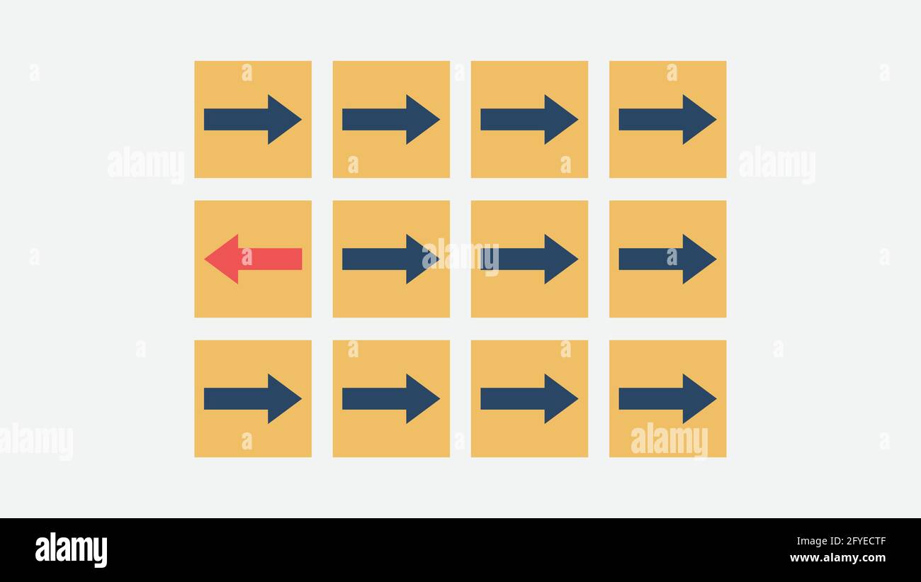 Cube Block With Red Arrow Facing The Opposite Direction Unique Think Cube Block With Red Arrow Facing The Opposite Direction Unique Think
