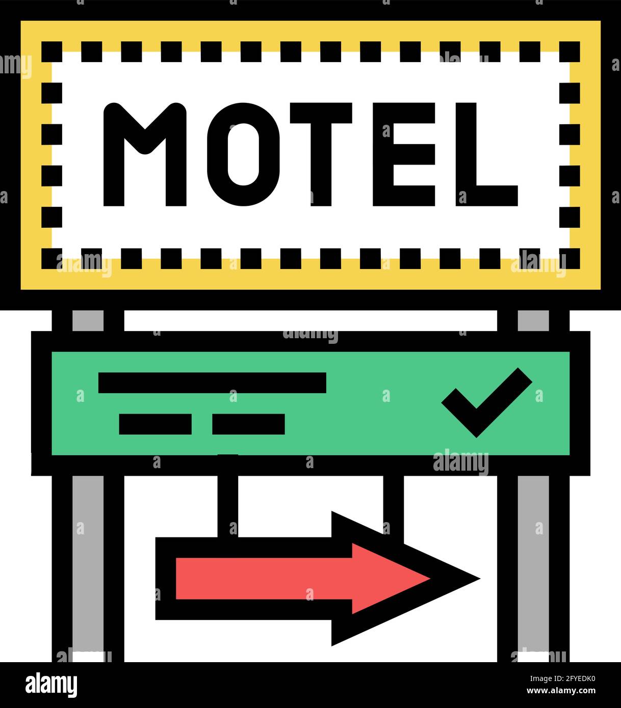 Motel Sign Clipart
