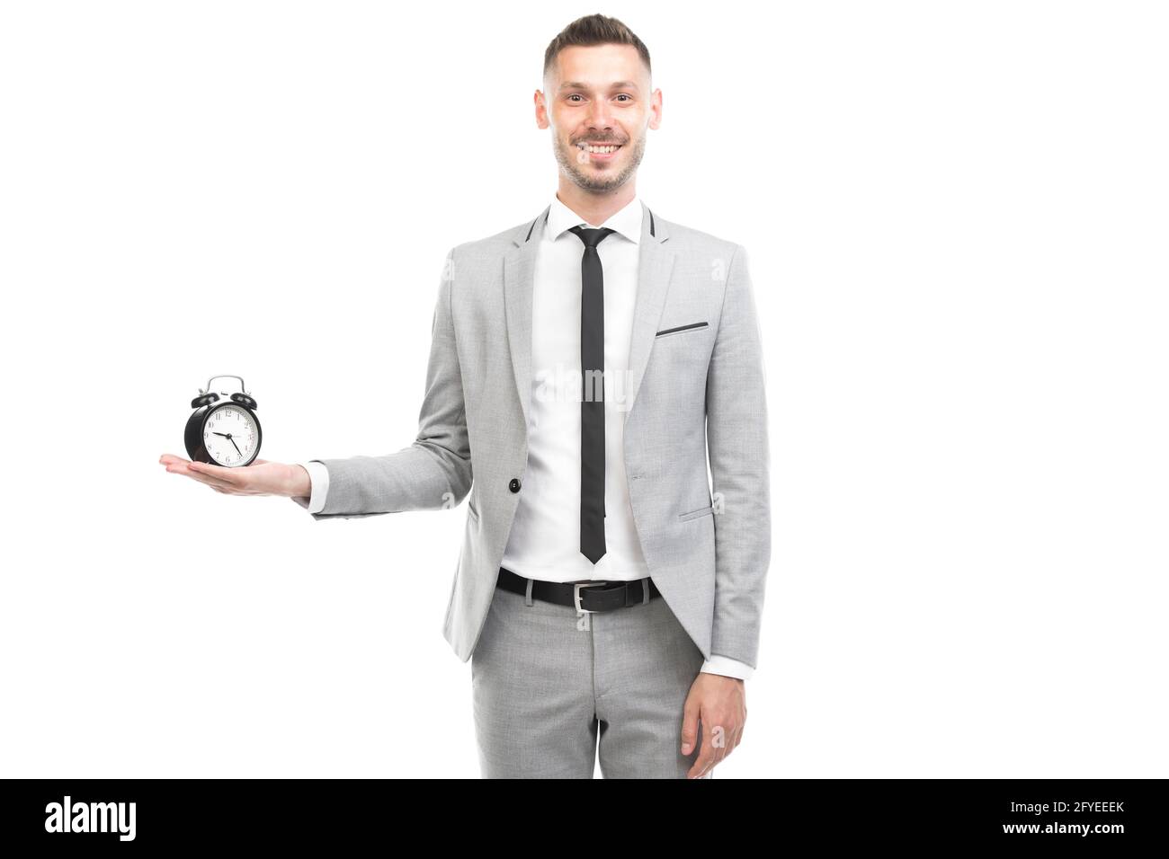 Horizontal medium portrait of handsome young adult Caucasian man ...