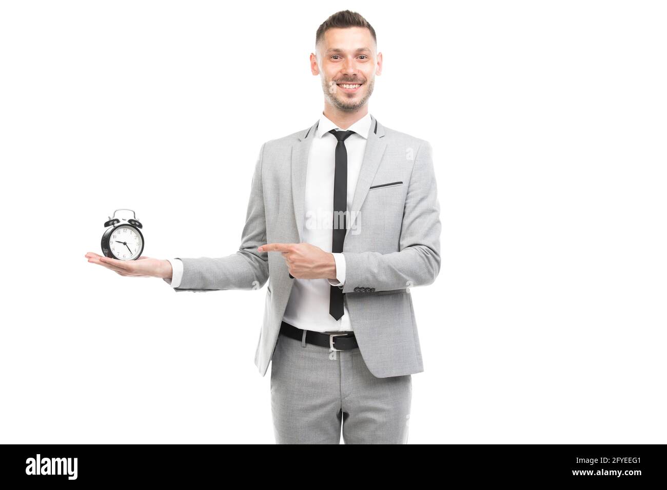 Horizontal medium portrait of handsome young adult Caucasian man ...