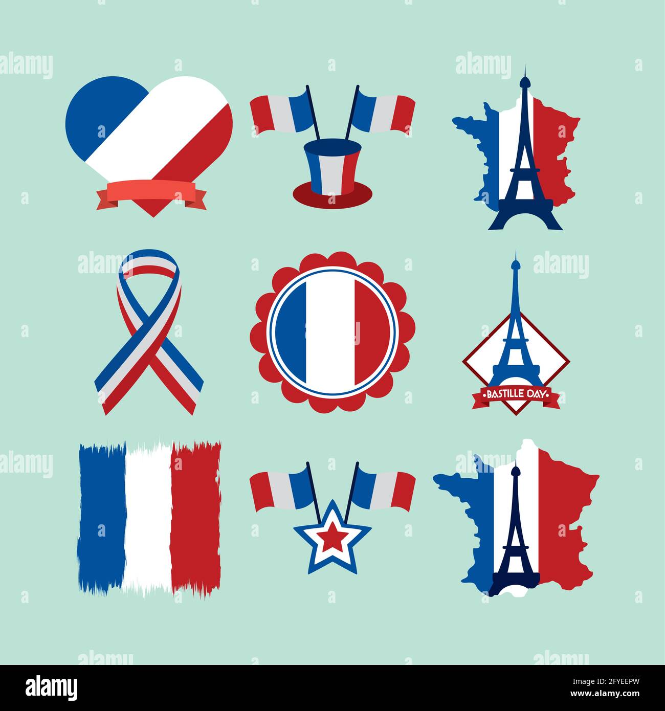 french party celebration set Stock Vector Image & Art - Alamy