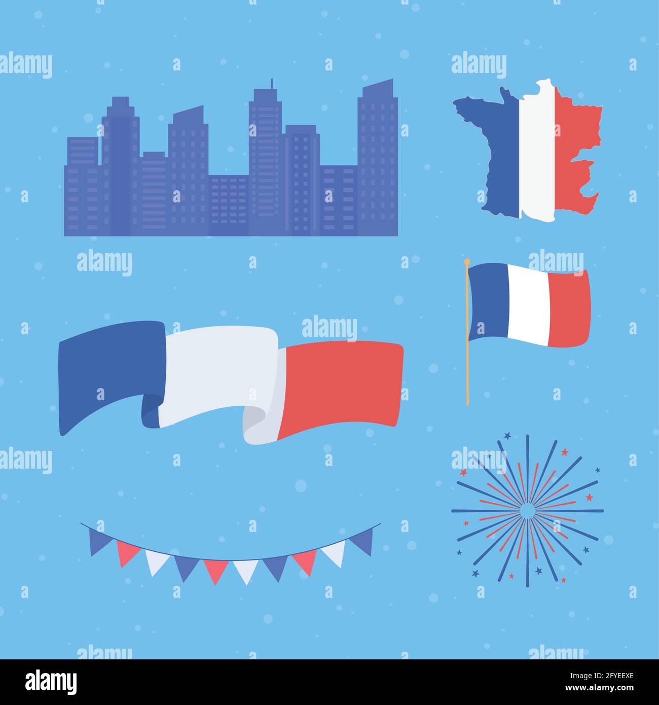 france flag map set Stock Vector Image & Art - Alamy