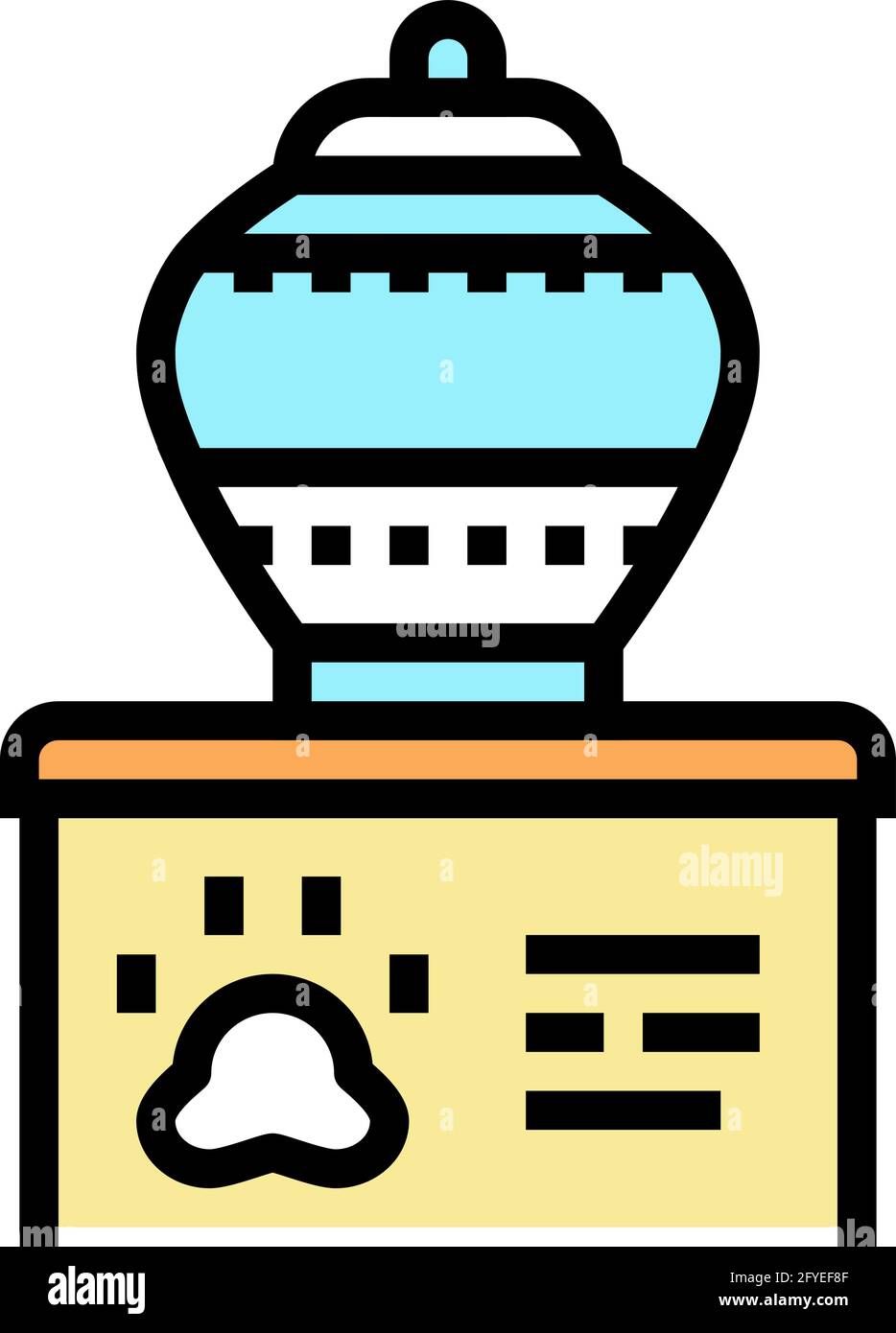 memorial urn color icon vector illustration Stock Vector Image & Art ...