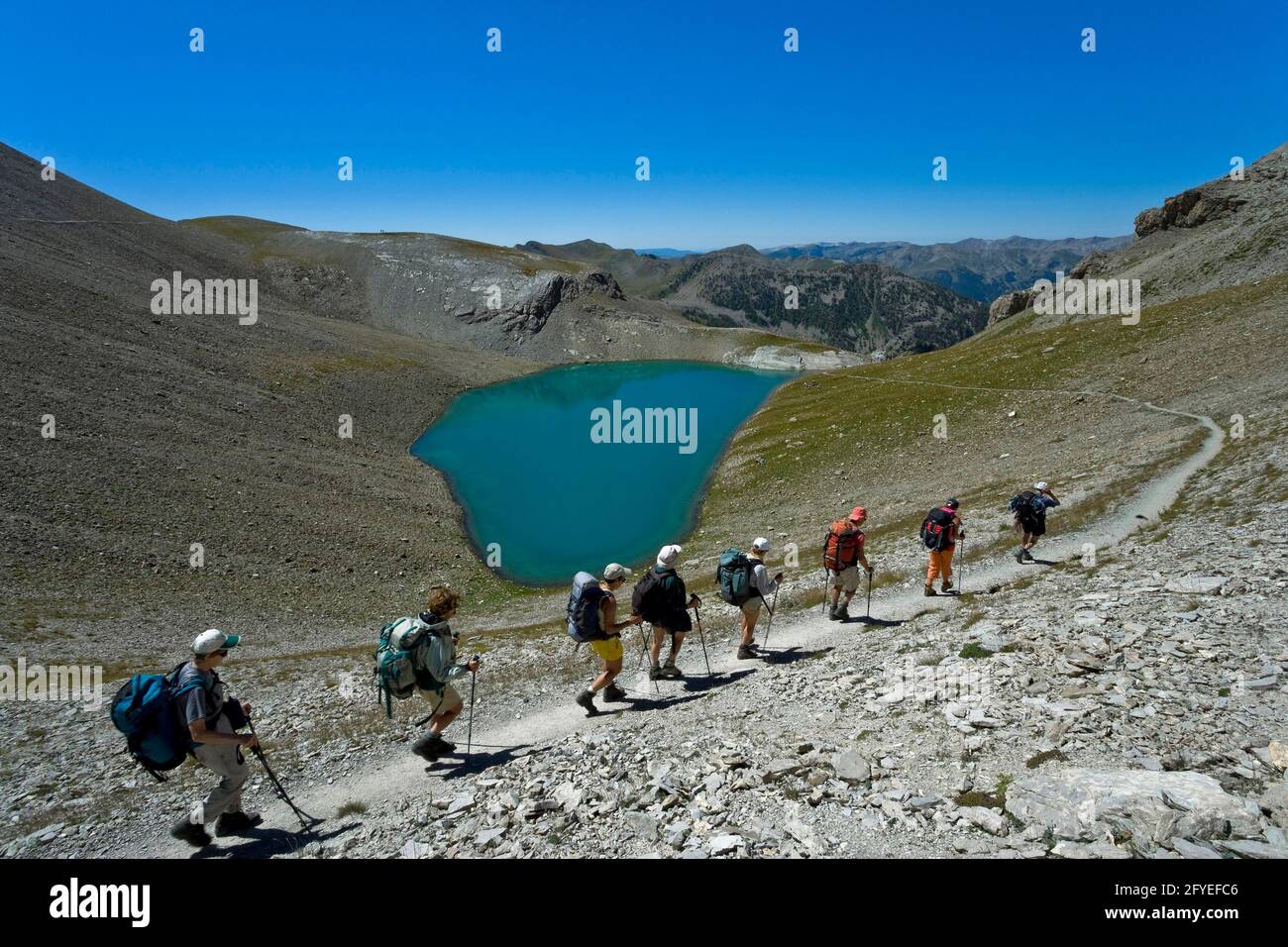 FRANCE. ALPES-DE-HAUTE-PROVENCE (04) VAL D'ALLOS. PETITE CAYOLLE PASS ...
