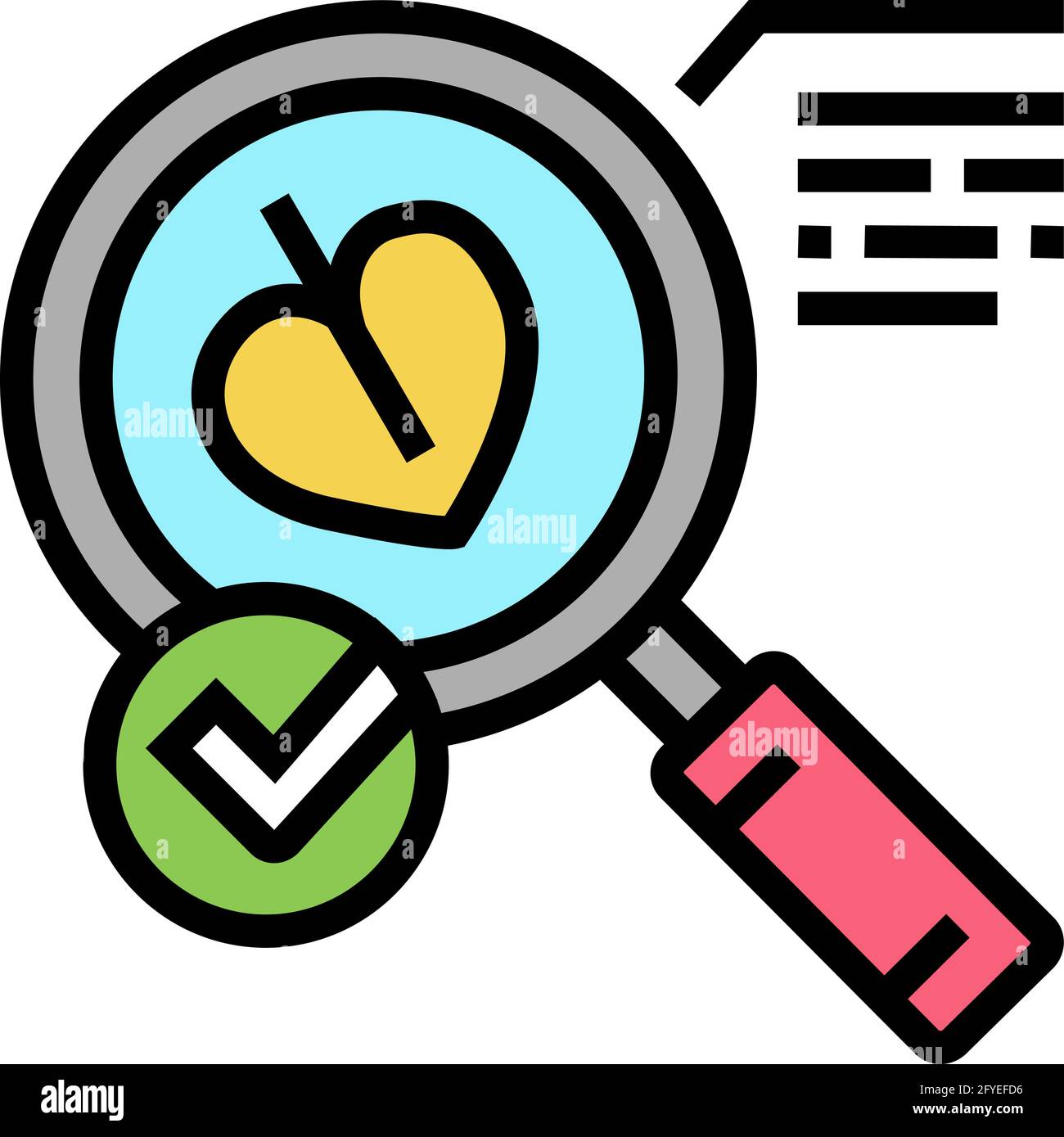 researching plant leaf phytotherapy color icon vector illustration ...