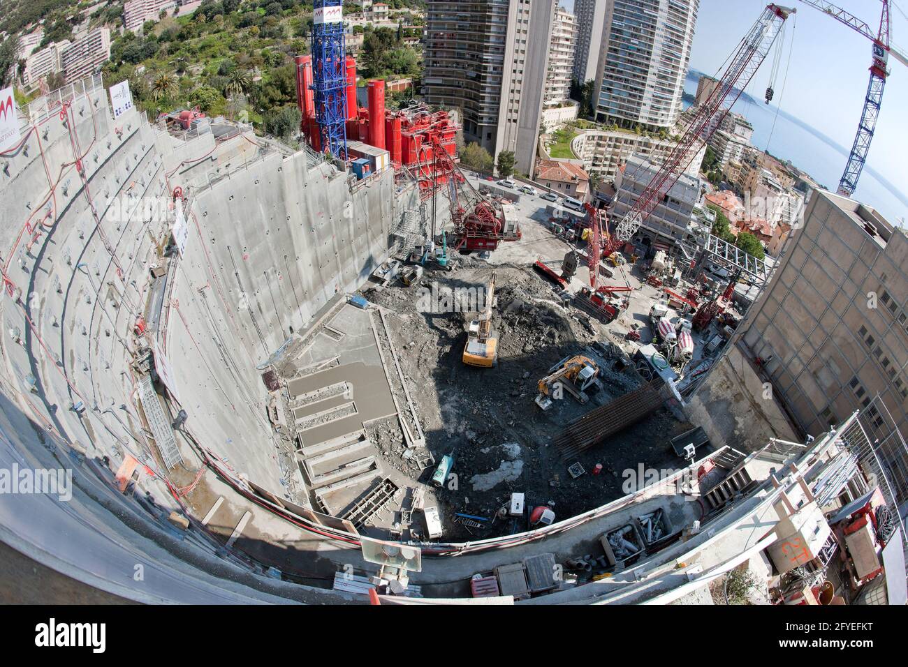MONACO PRINCIPALTY. ODEON TOWER BUILDING, NEW WAY OF HIGH-RISE BUILDING ...