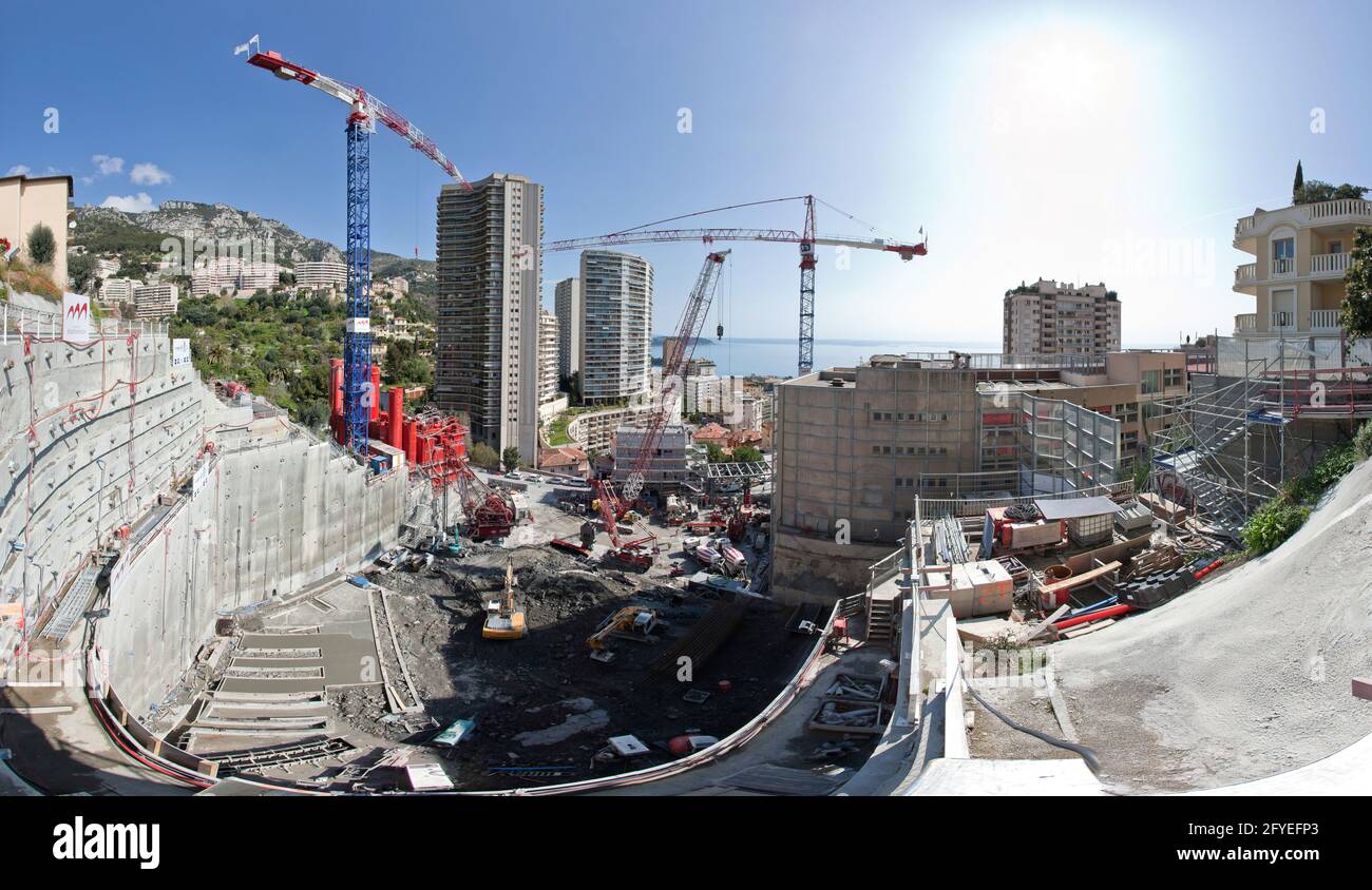 MONACO PRINCIPALTY. ODEON TOWER BUILDING, NEW WAY OF HIGH-RISE BUILDING ...