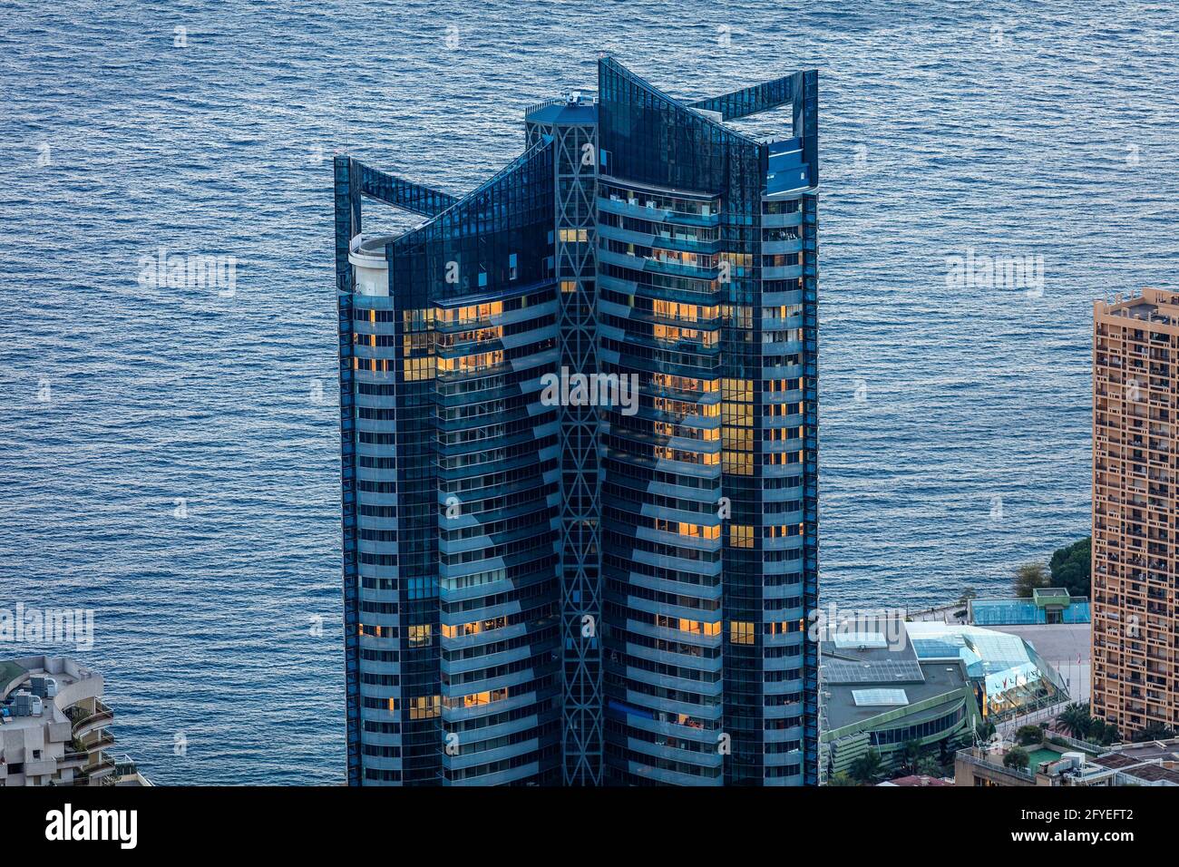 PRINCIPALITY OF MONACO, TOUR ODEON, ODEON TOWER IS A DOUBLE SKYSCRAPER ...
