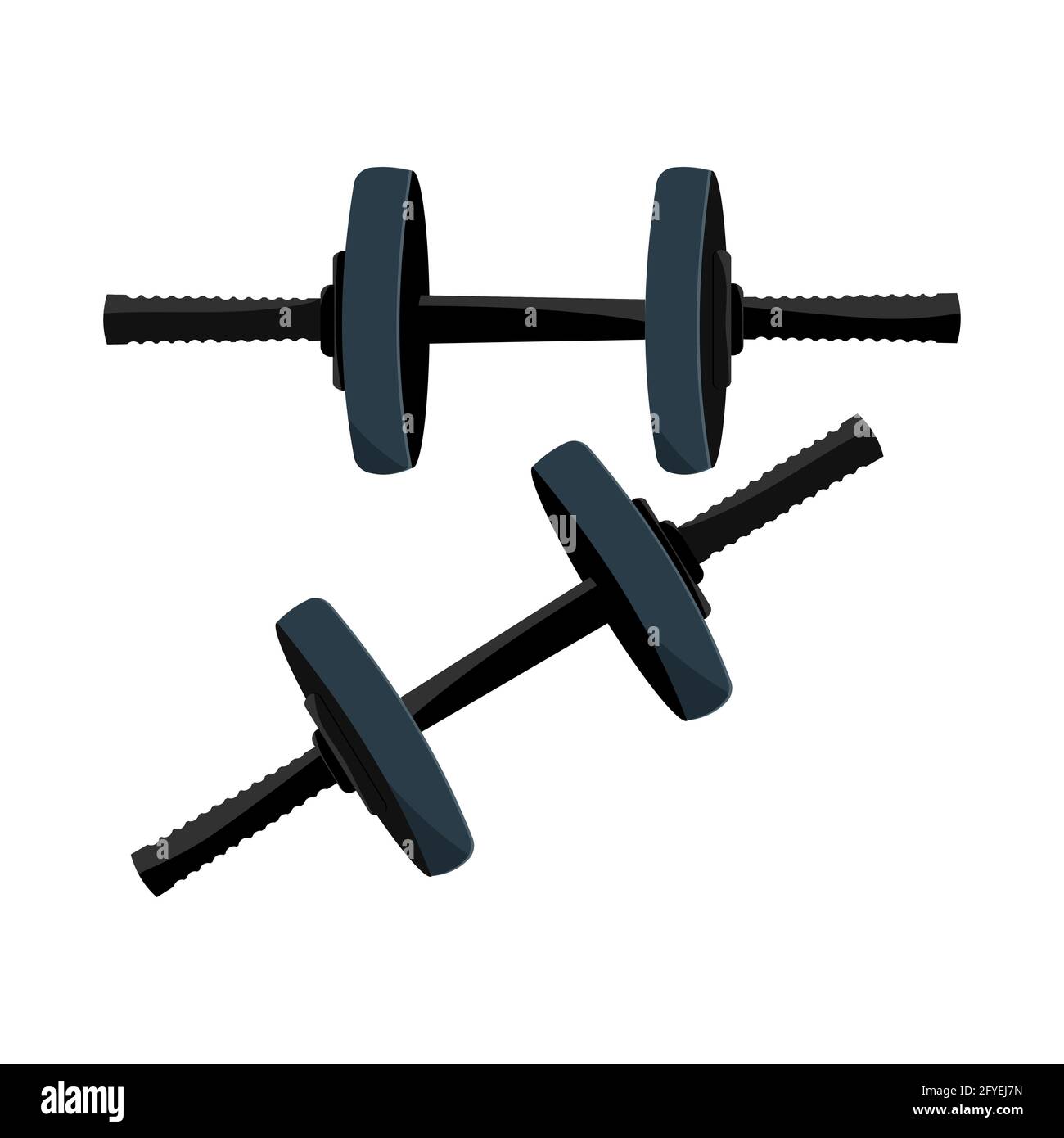 Dumbbells isolated on a white background. Dumbbell vector icon Stock Vector Image & Art - Alamy