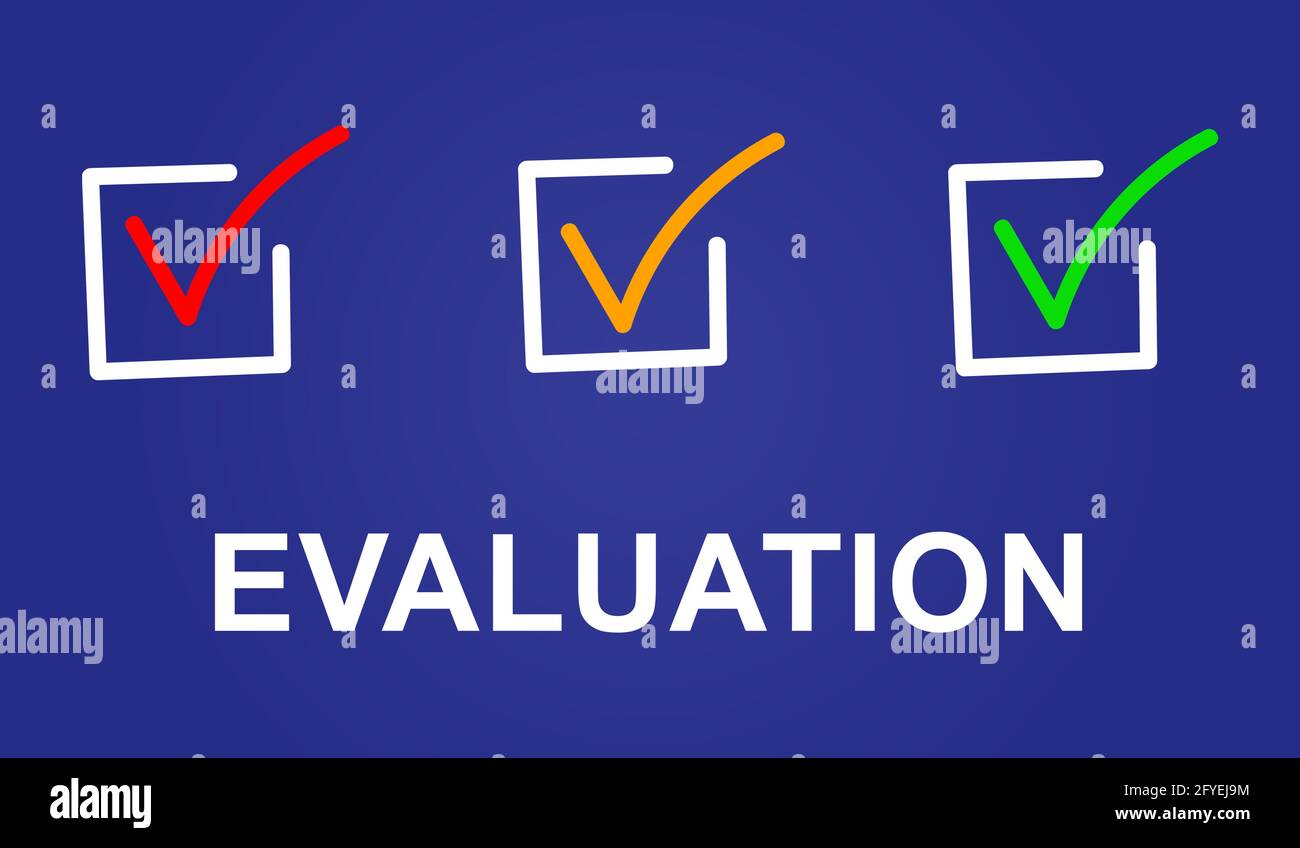 Illustration of an evaluation concept Stock Photo - Alamy