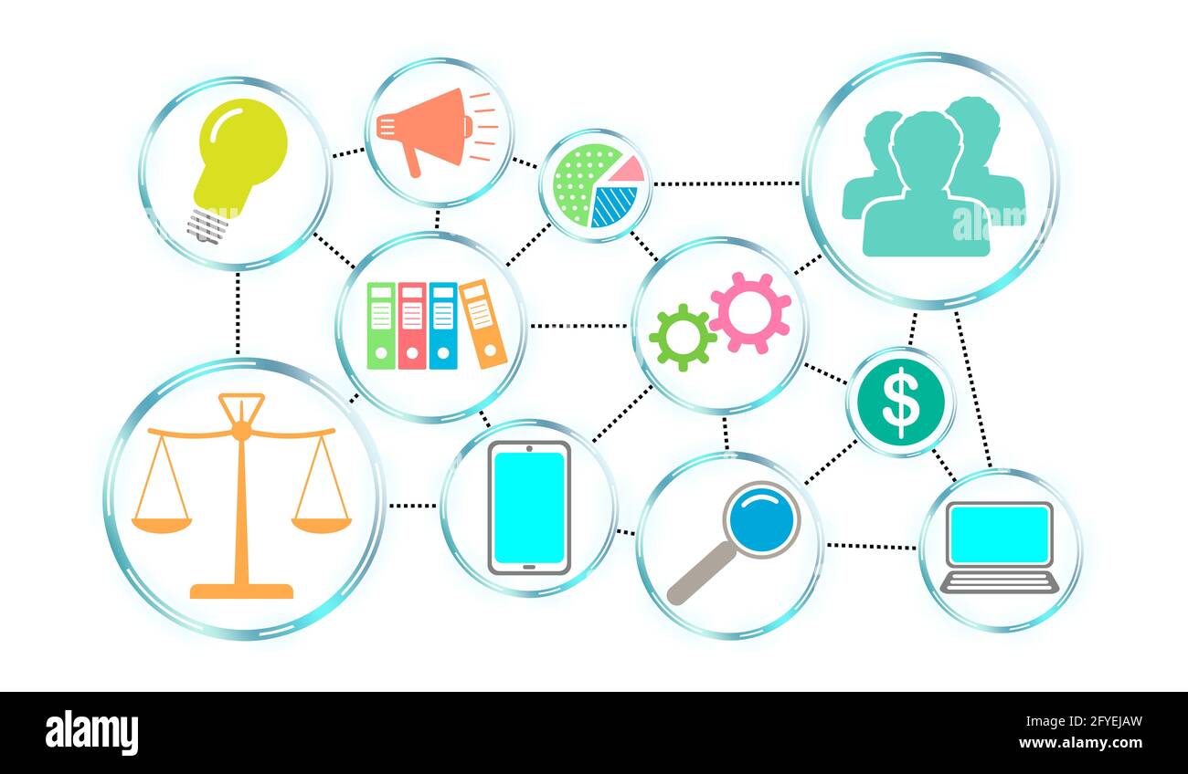 Illustration of a business strategy concept Stock Photo - Alamy