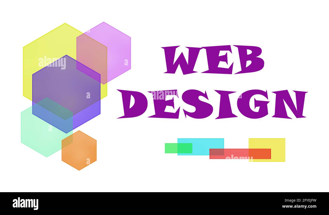 Illustration of a web design concept Stock Photo - Alamy