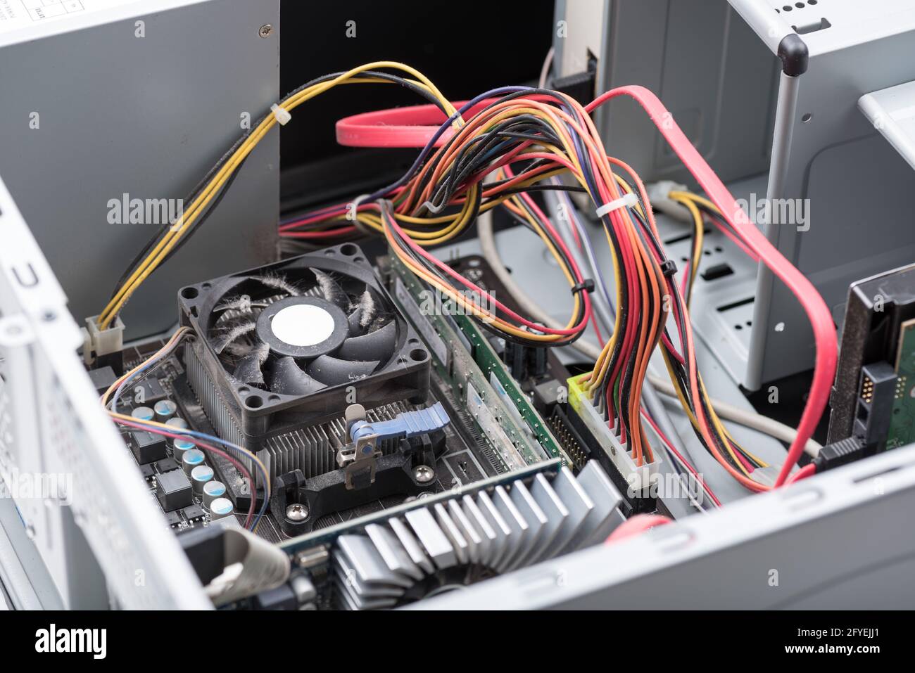 Components inside a computer Stock Photo - Alamy
