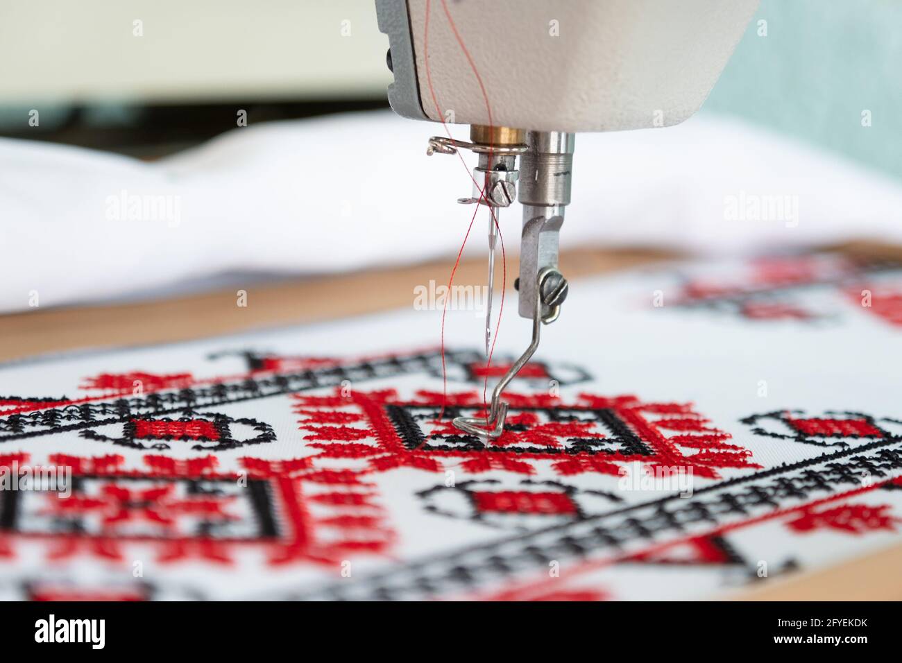 Machine cross stitch hi-res stock photography and images - Alamy