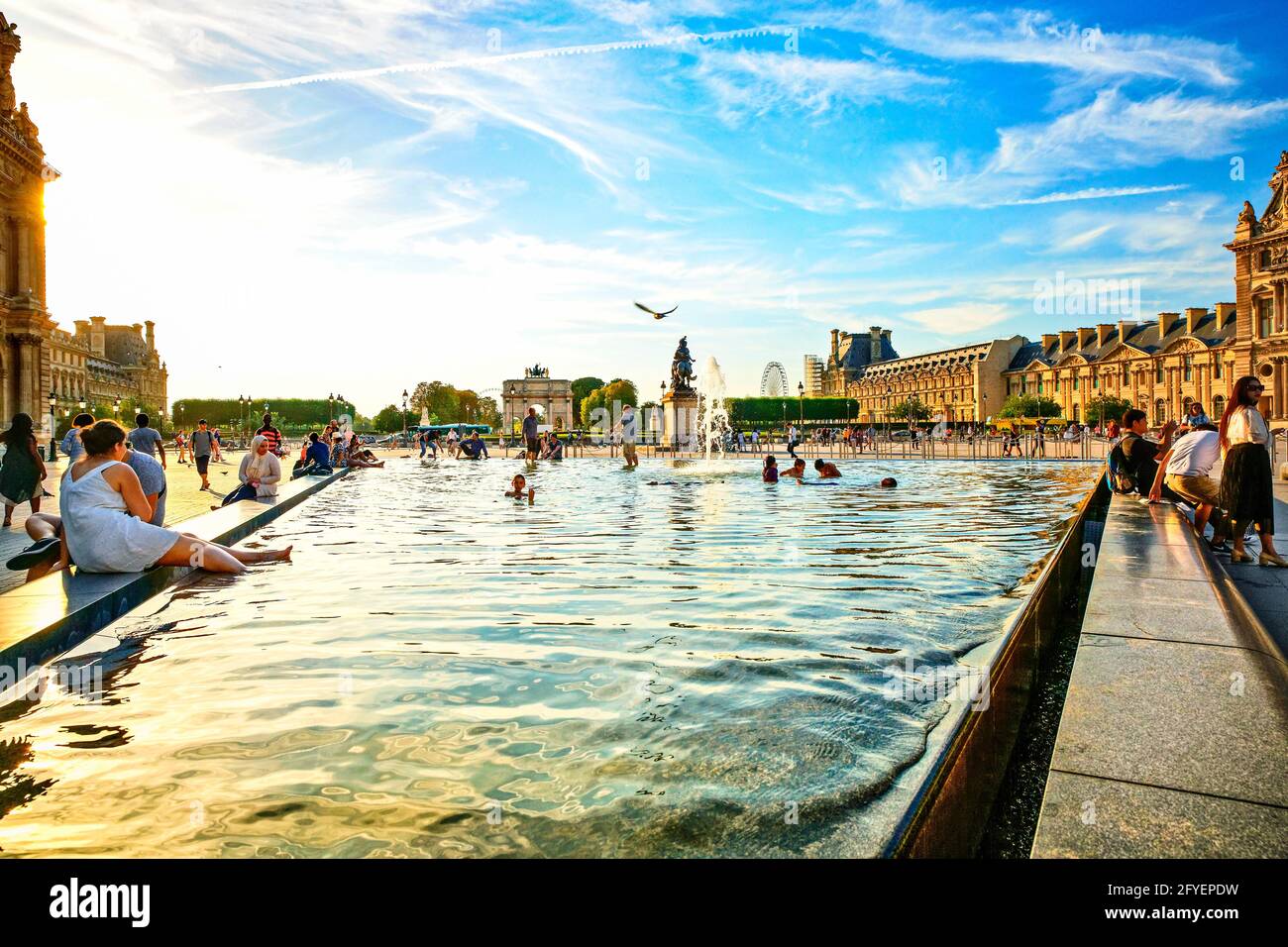 Children louvre museum in paris hi-res stock photography and images - Alamy