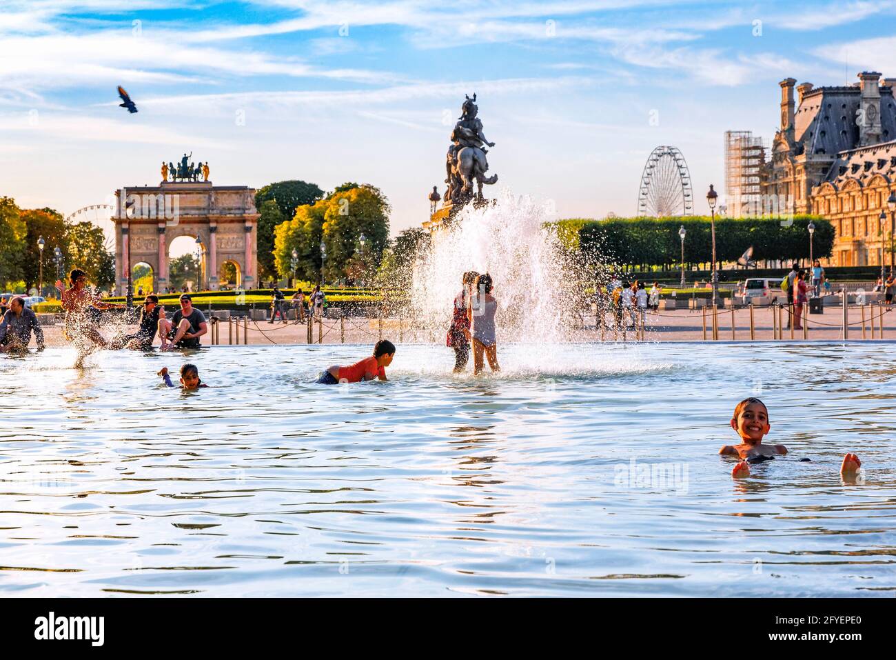 Children louvre museum in paris hi-res stock photography and images - Alamy