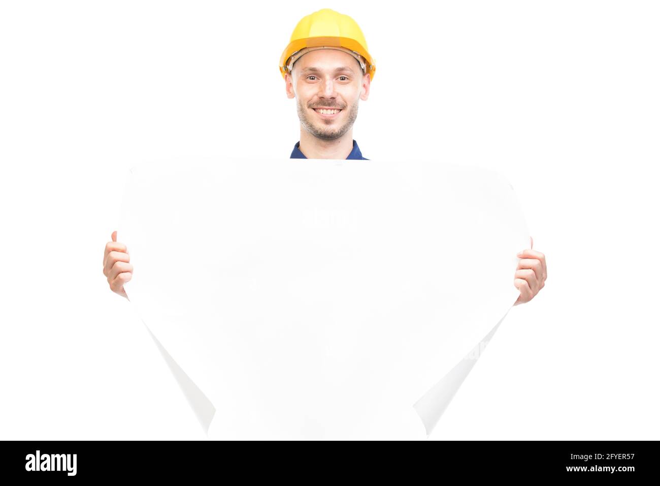 Horizontal medium portrait of modern handsome young adult Caucasian ...