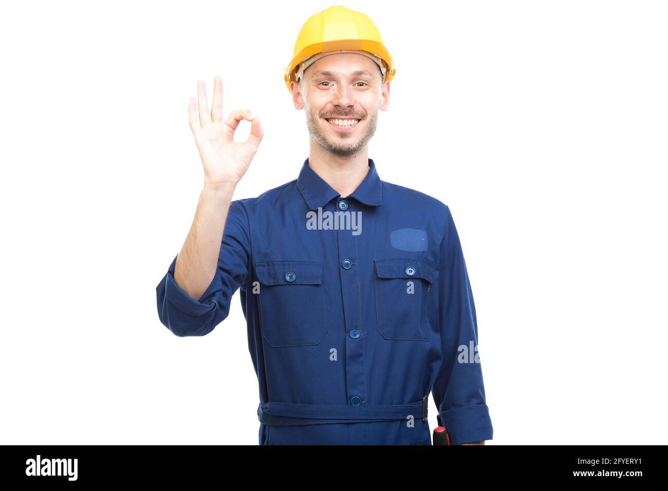 Horizontal medium portrait of modern handsome young adult Caucasian ...