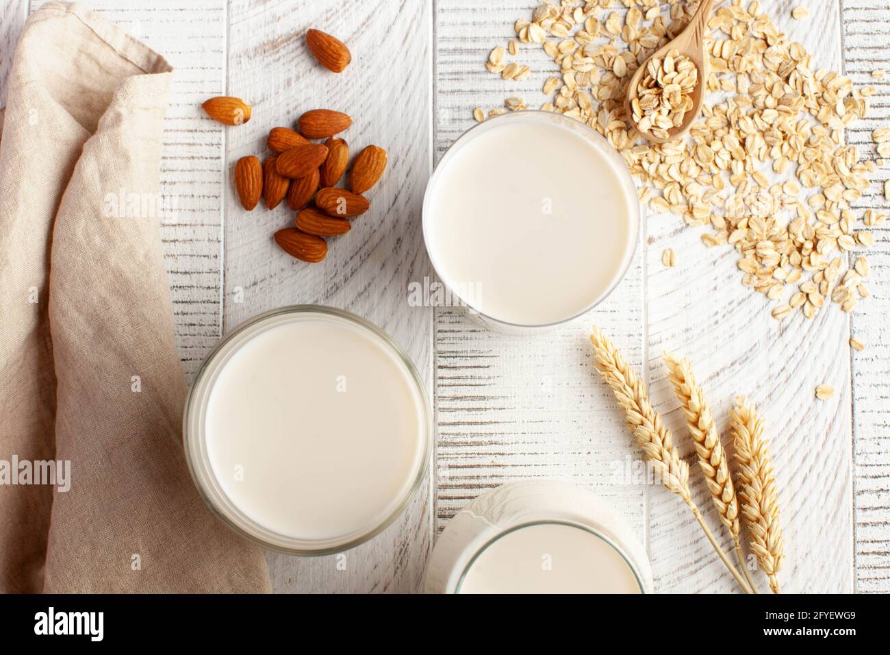 Different types of lactose-free milk, an alternative to dairy products ...