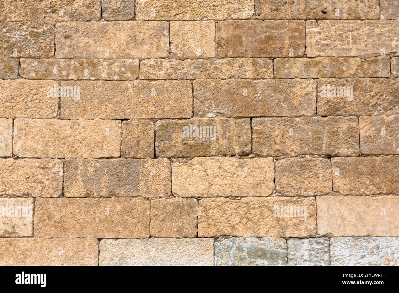 Architecture textures, detailed and rustic of paired masonry granite ...