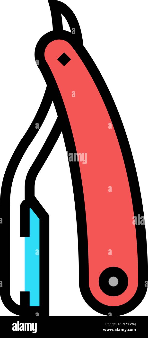 dangerous razor color icon vector illustration Stock Vector Image & Art ...