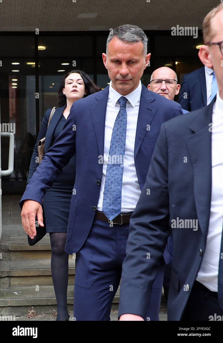 Former Manchester United footballer Ryan Giggs leaves Manchester Crown ...