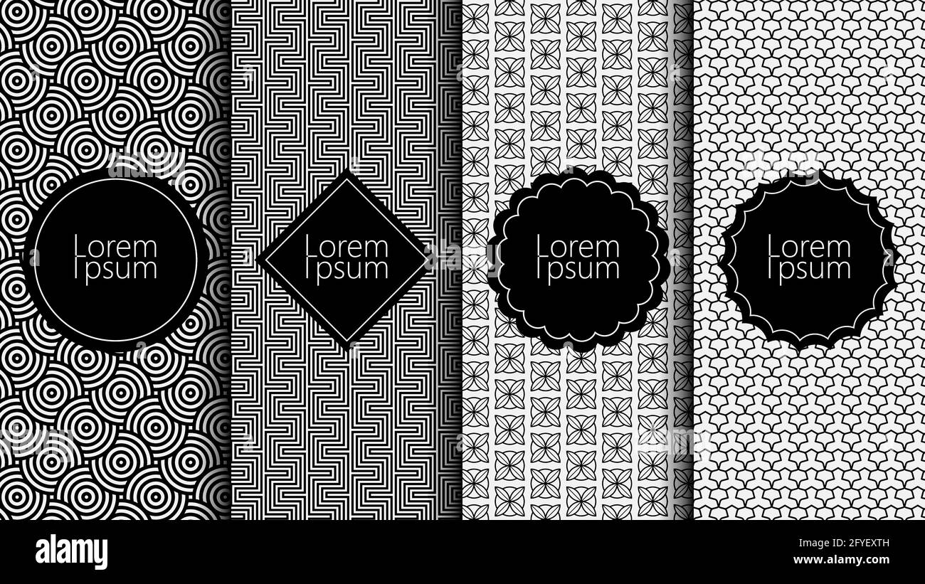 Excellent pattern set. Repeatable geometric texture. In the swatches ...