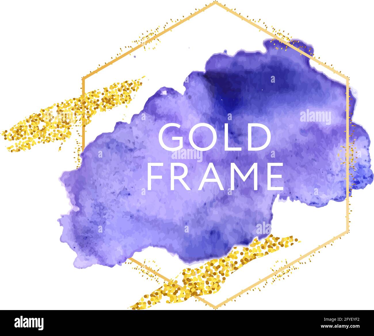 Violet watercolor hand drawn strokes paper grain texture isolated water ...