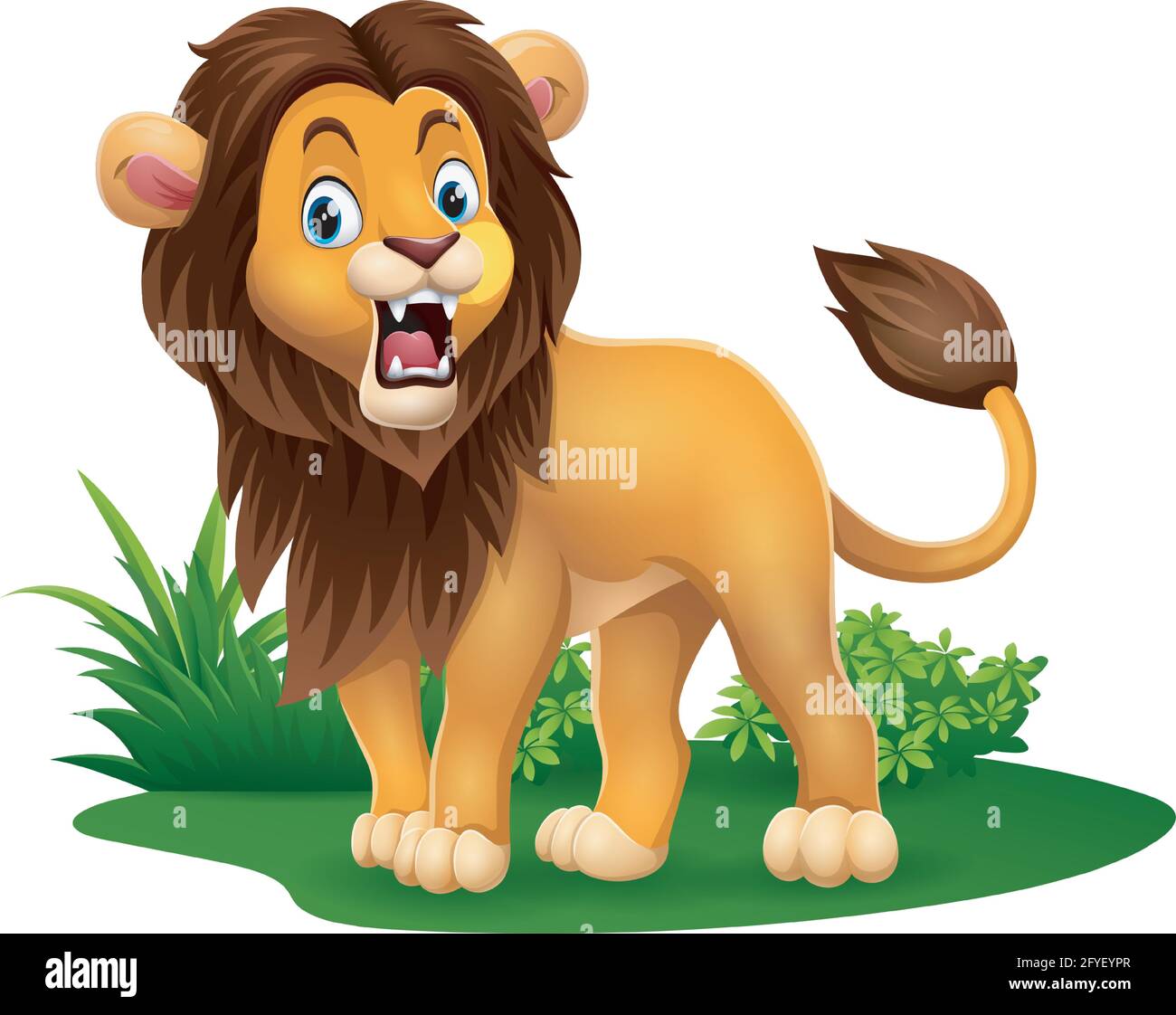 Big scary red cartoon Stock Vector Images - Alamy