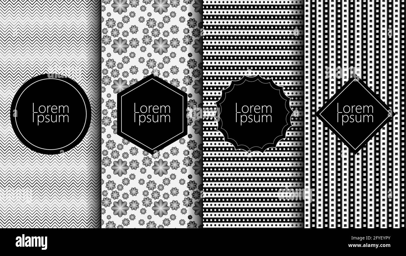 Excellent pattern set. Repeatable geometric texture. In the swatches ...