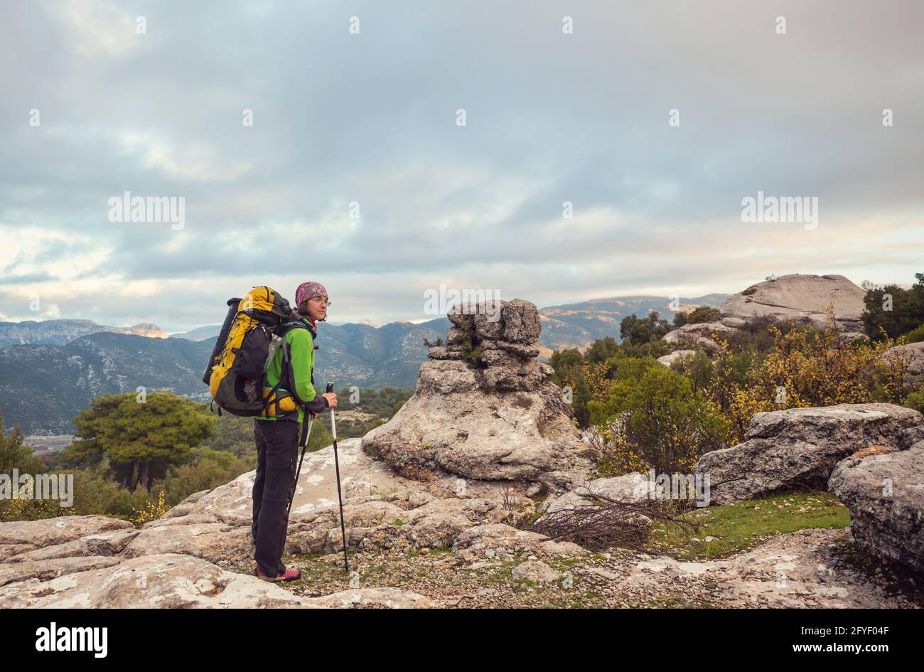 Beautiful nature landscapes in Turkey mountains. Lycian way is famous ...
