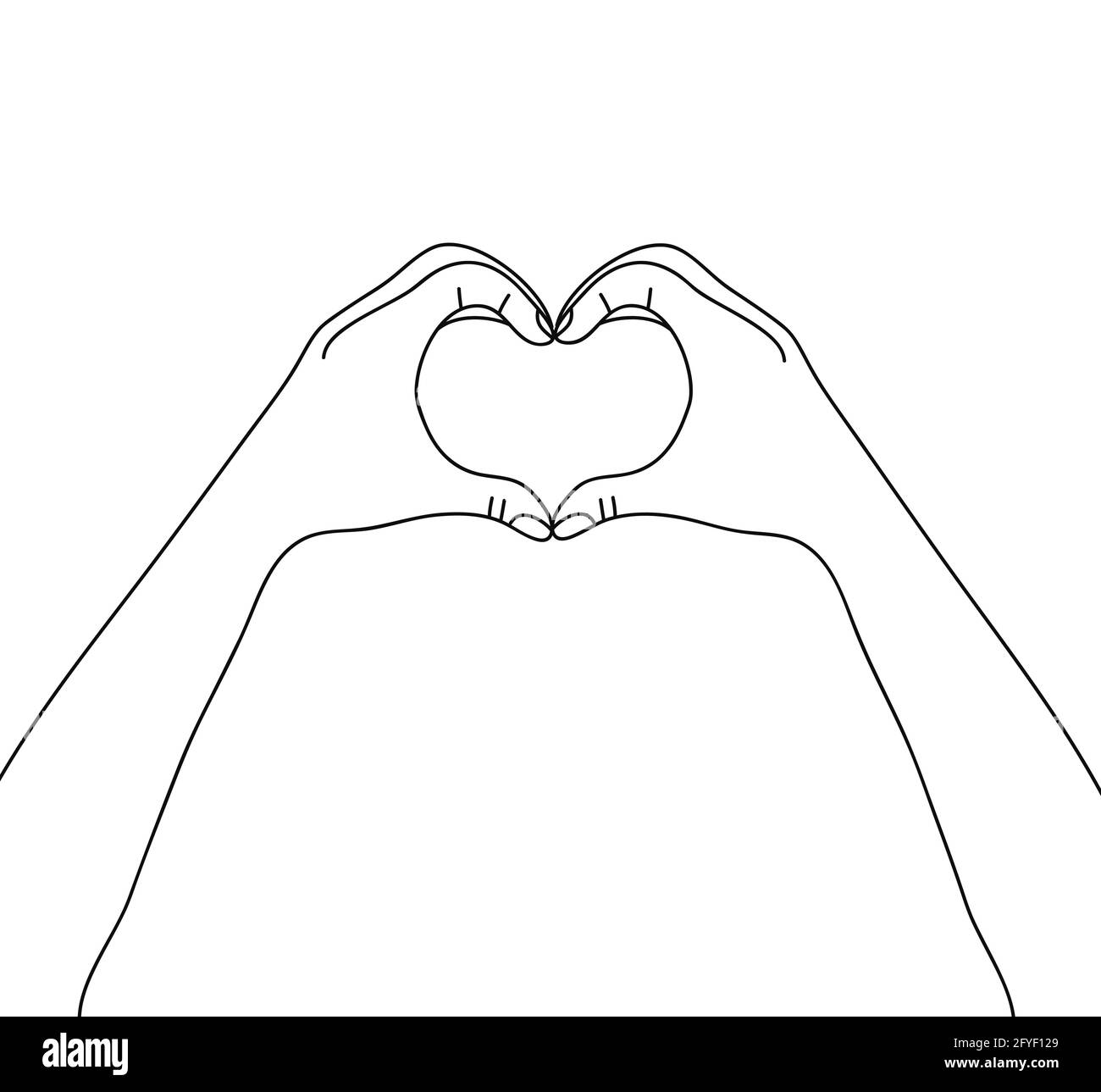 Fingers affection Stock Vector Images - Alamy