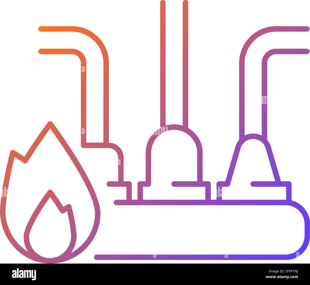 Circuit overload gradient linear vector icon Stock Vector Image & Art ...