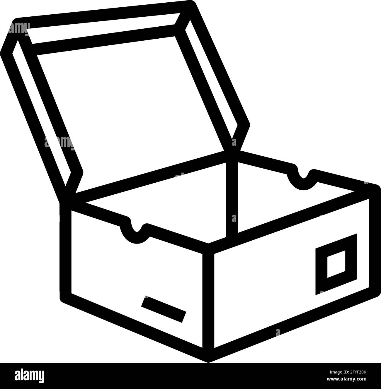 men shoes box line icon vector illustration Stock Vector Image & Art ...