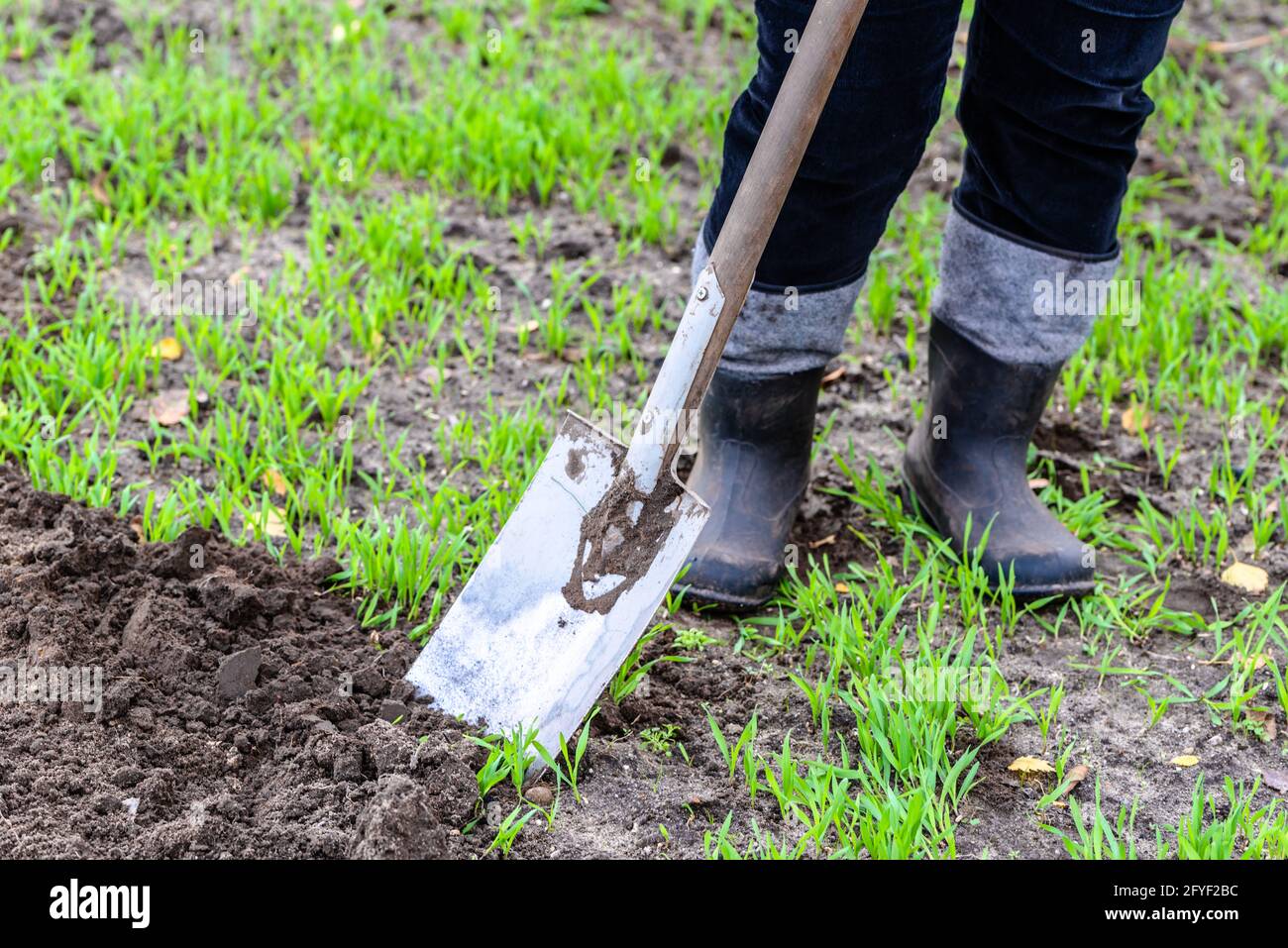 Farmer digging hi-res stock photography and images - Alamy