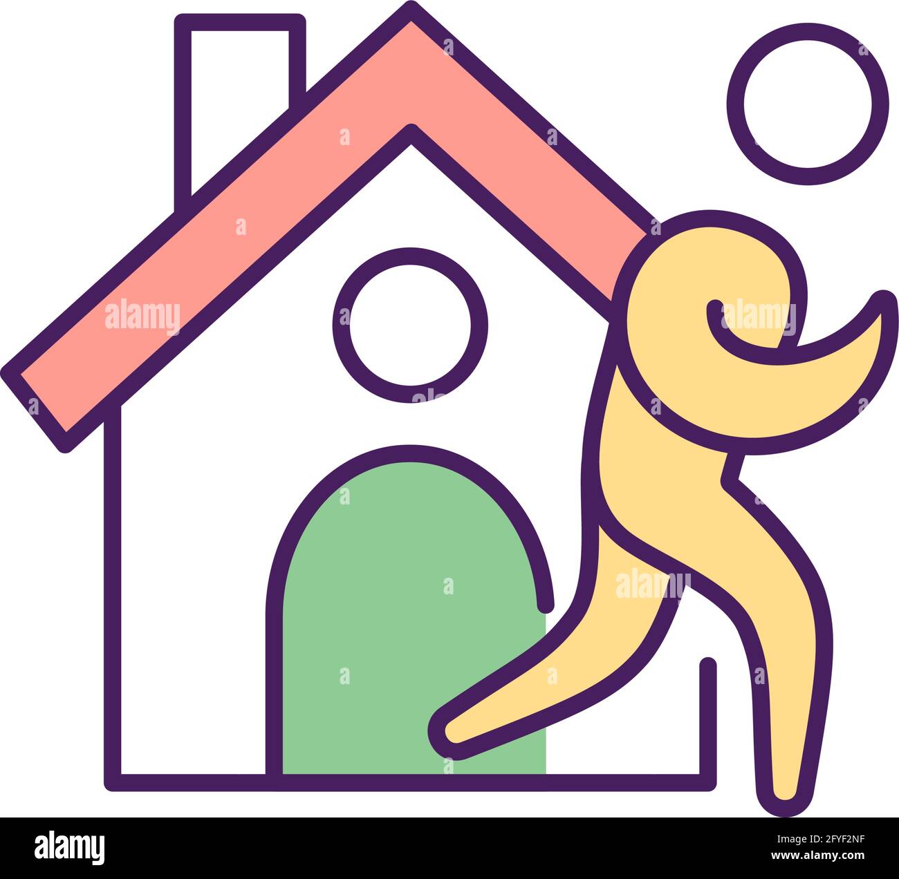 Rehabilitation facility RGB color icon Stock Vector Image & Art - Alamy