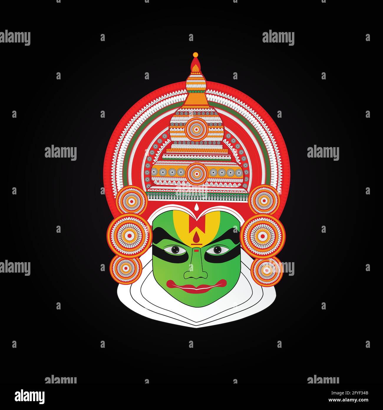 Kathakali art Stock Vector Images - Alamy