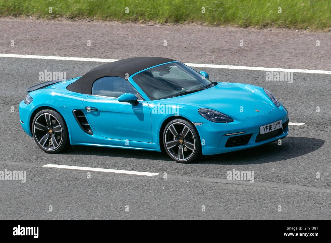 2018 blue Porsche 718 Boxster S-A 1988cc petrol roadster, 1988cc flat ...