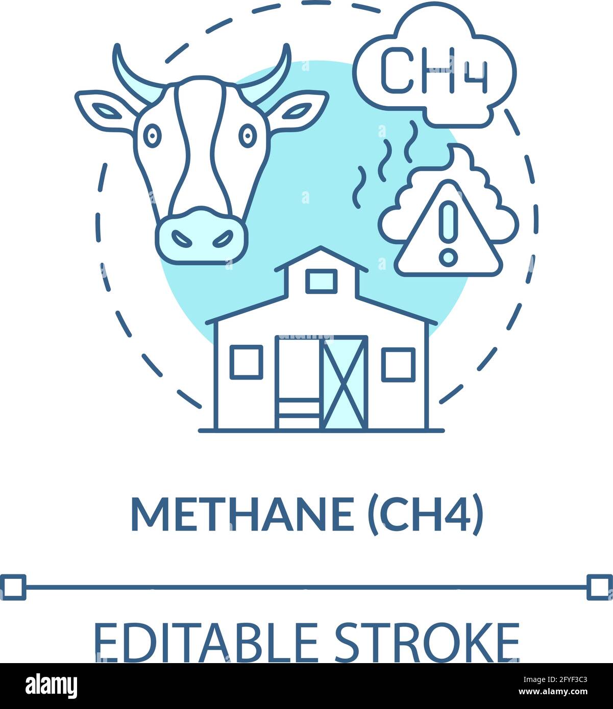Methane concept icon Stock Vector Image & Art - Alamy