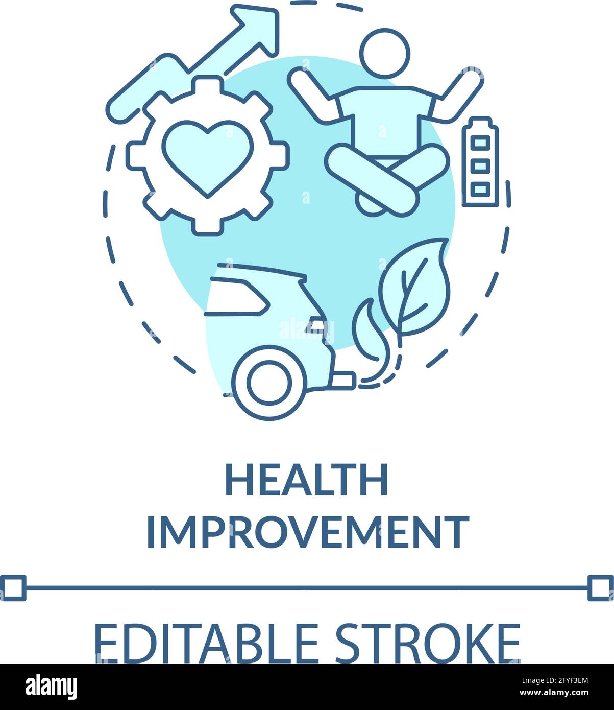 Health improvement concept icon Stock Vector Image & Art - Alamy