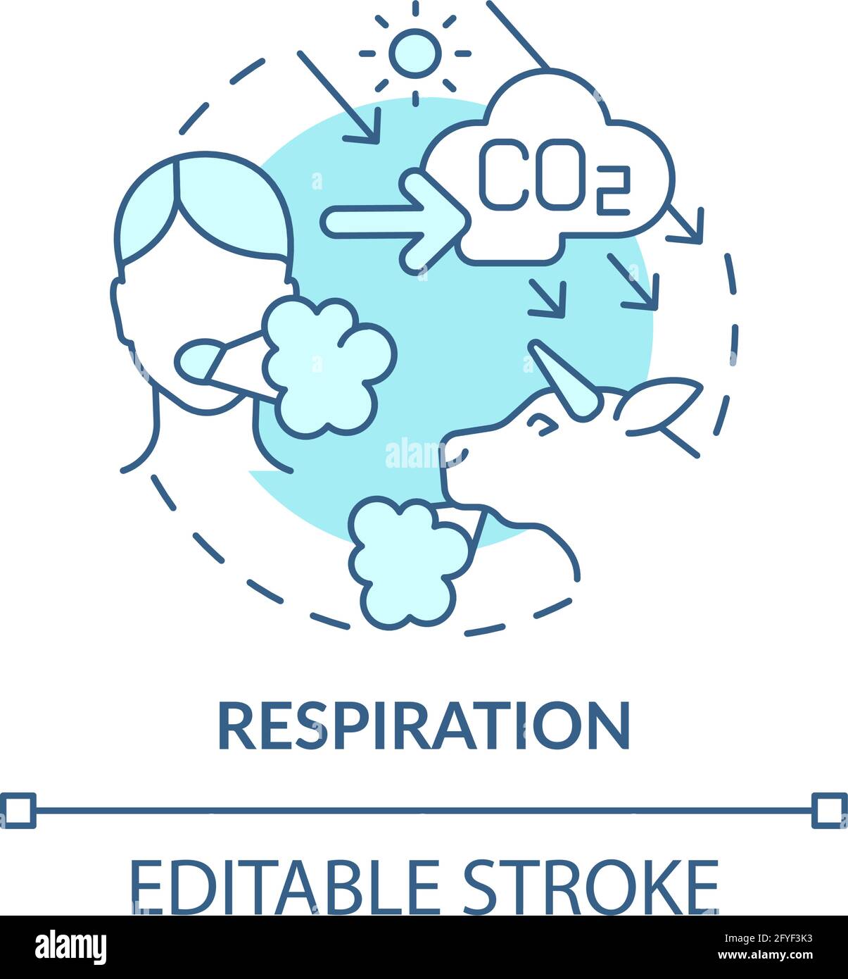 Respiration concept icon Stock Vector Image & Art - Alamy