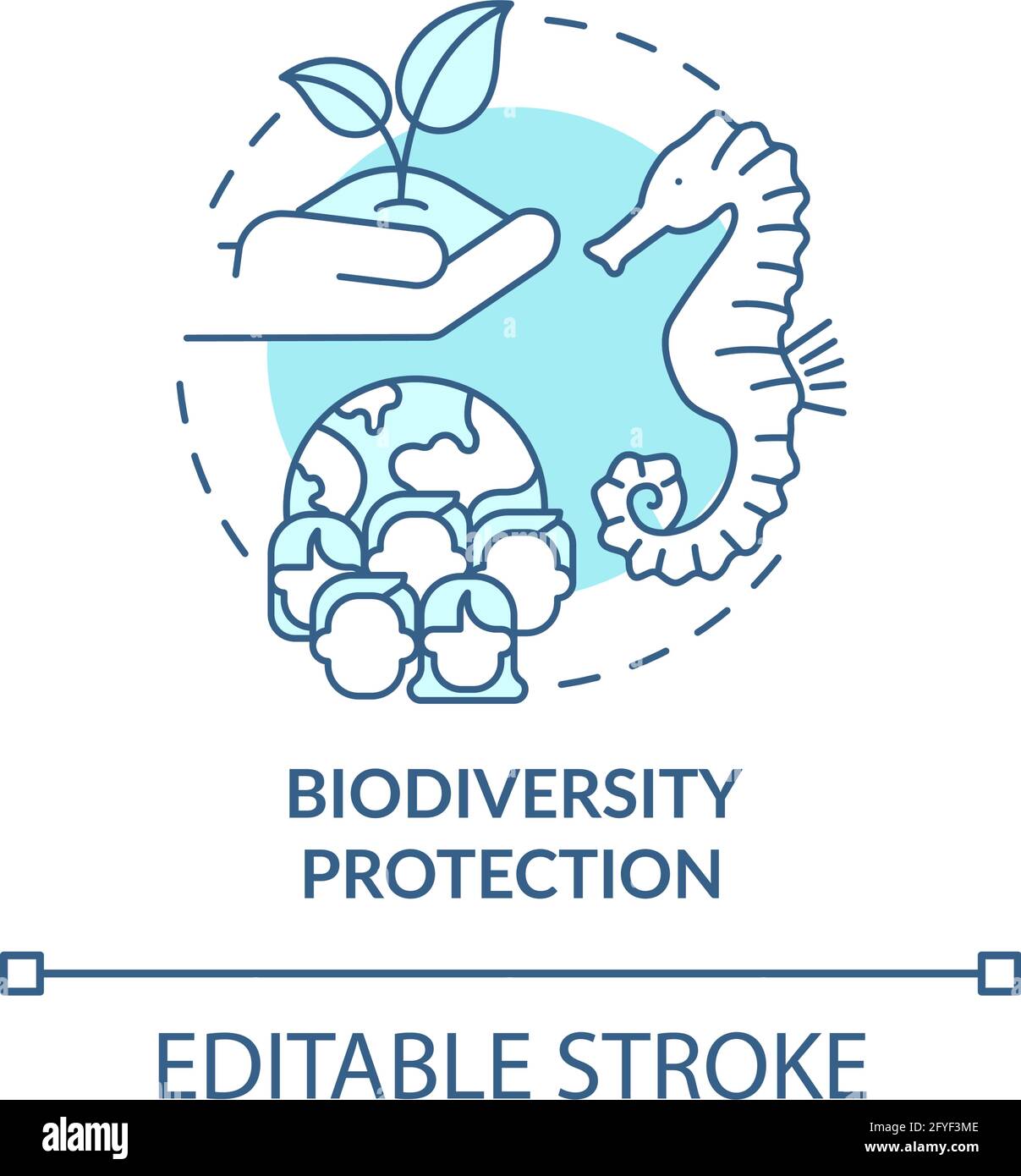 Biodiversity protection concept icon Stock Vector Image & Art - Alamy
