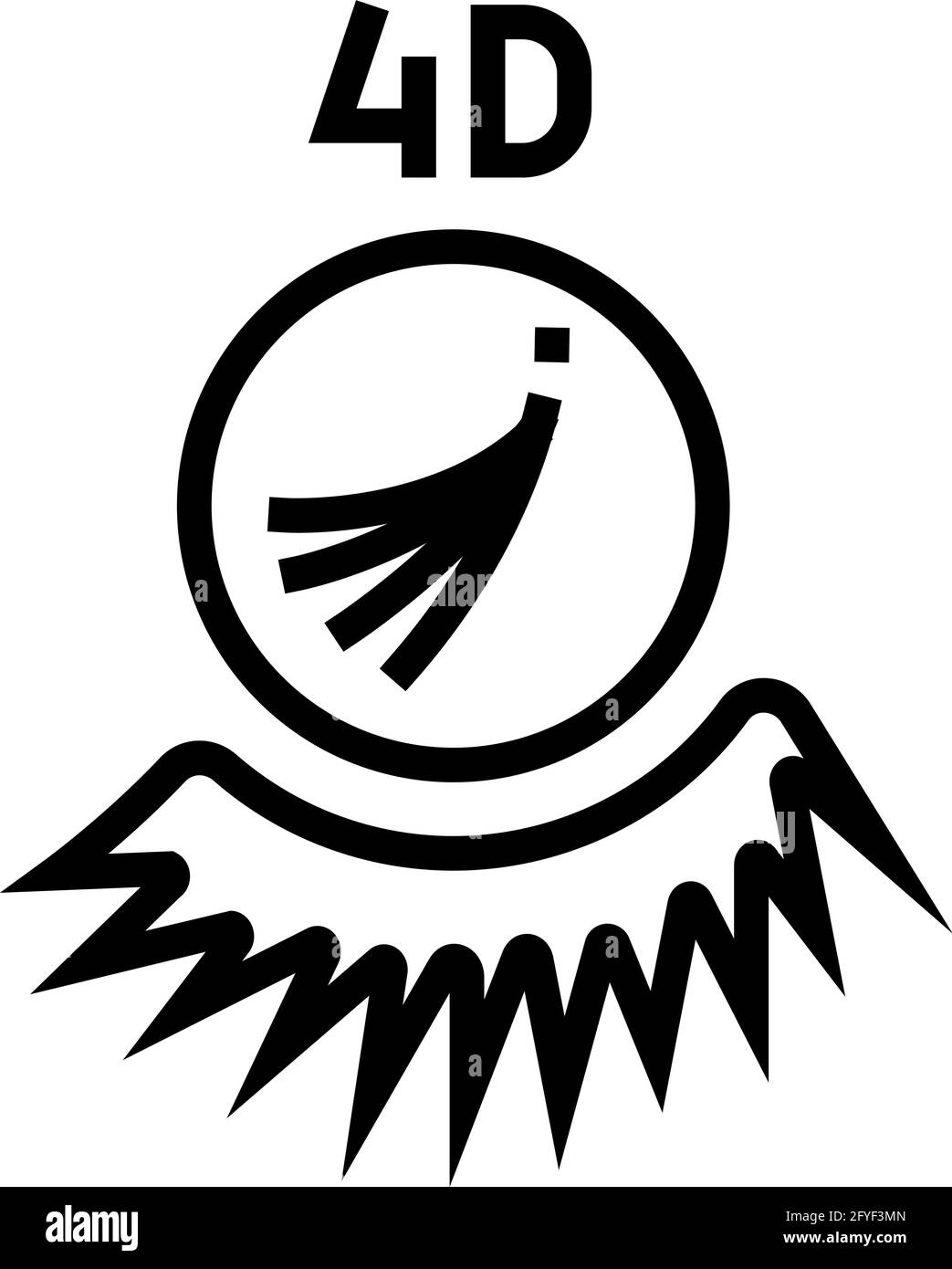 4d icon Stock Vector Images - Alamy