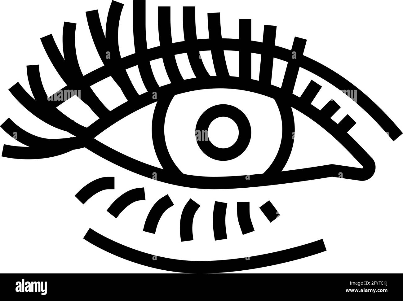 False eyelashes Stock Vector Images - Alamy