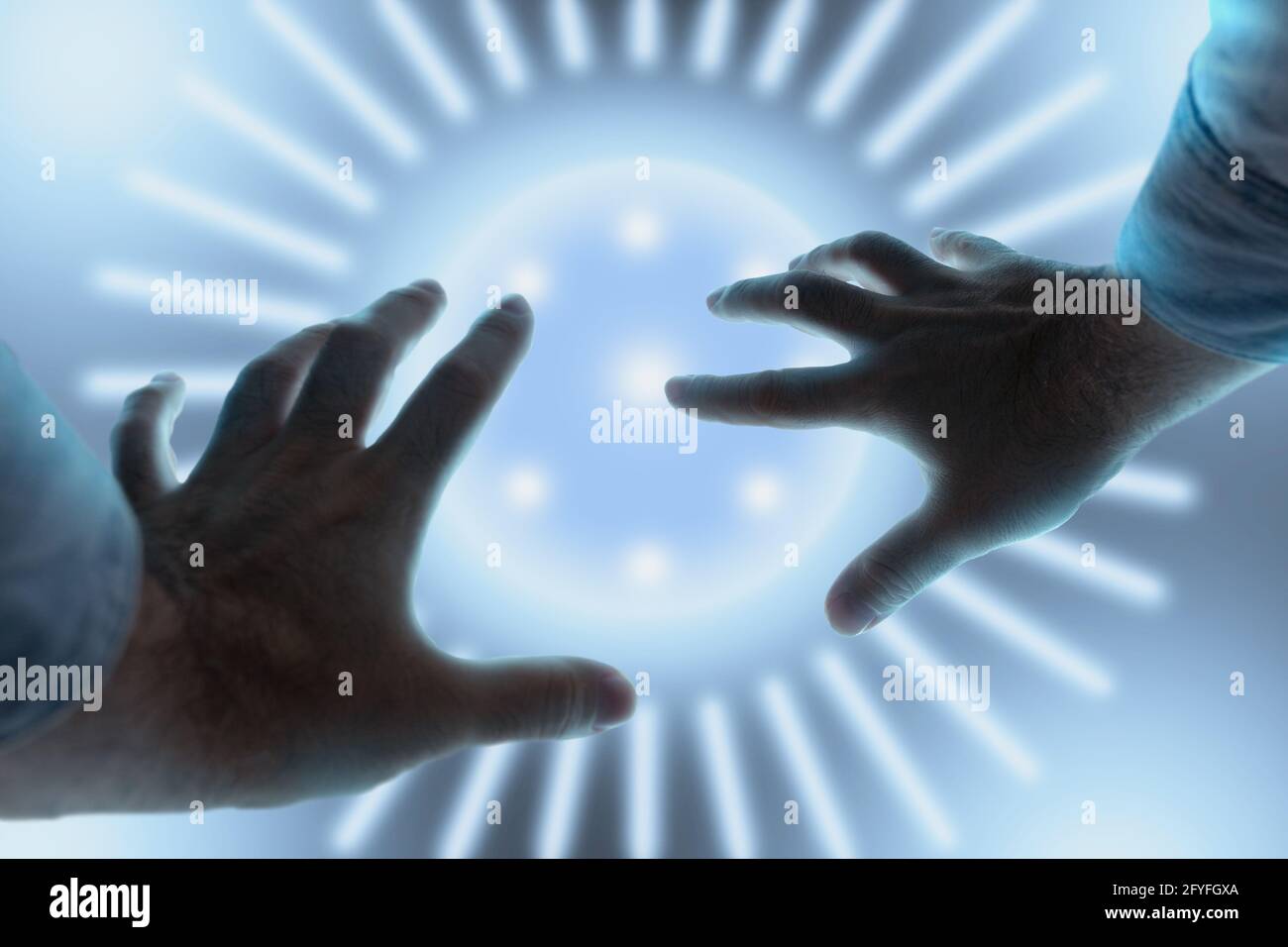 Scary hands aliens hands hi-res stock photography and images - Alamy