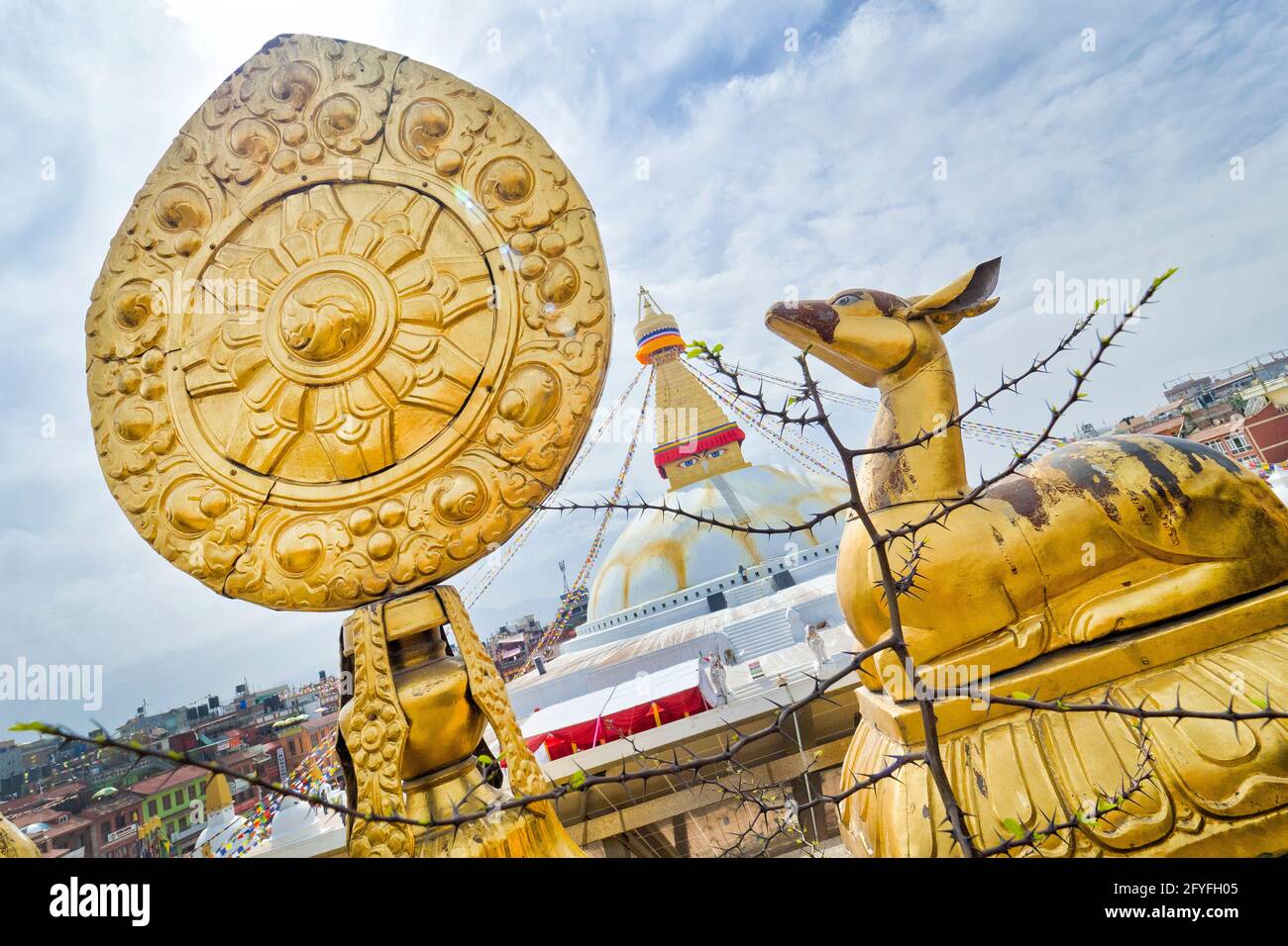 Boudhanath Stupa, UNESCO World Heritage Siite, Kathmandu, Nepal, Asia ...