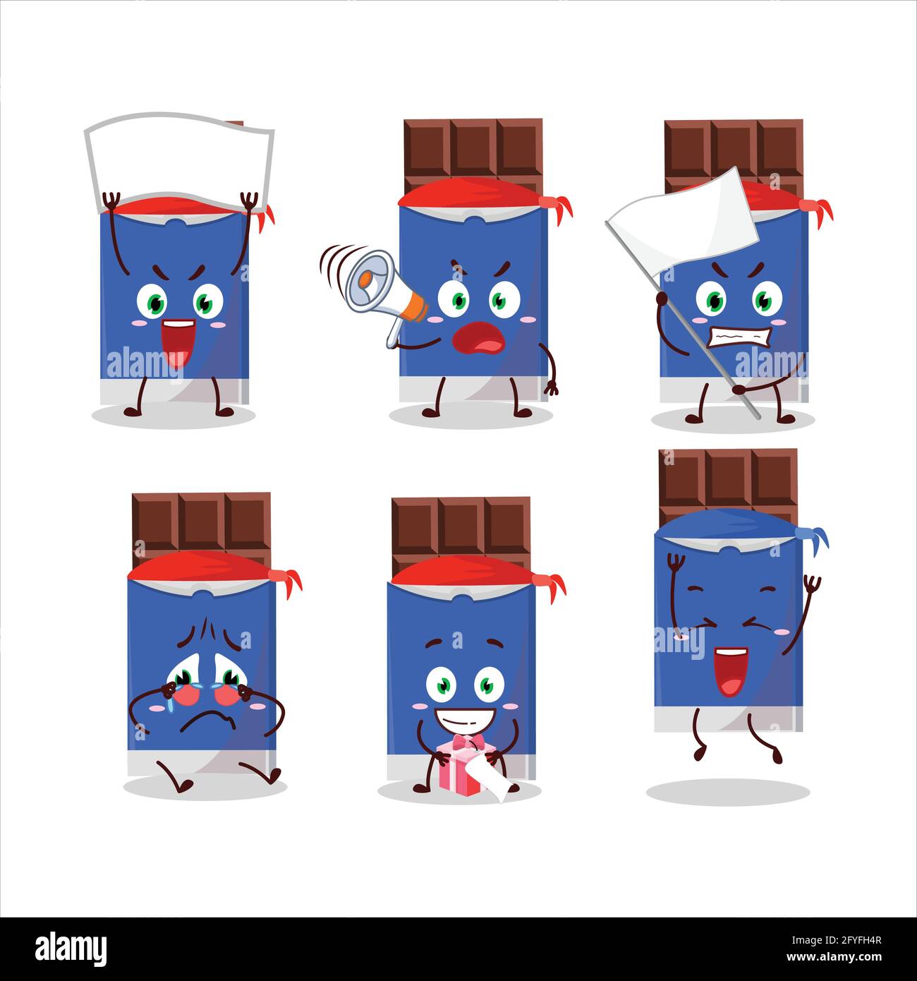 Mascot design style of chocolate bar character as an attractive ...
